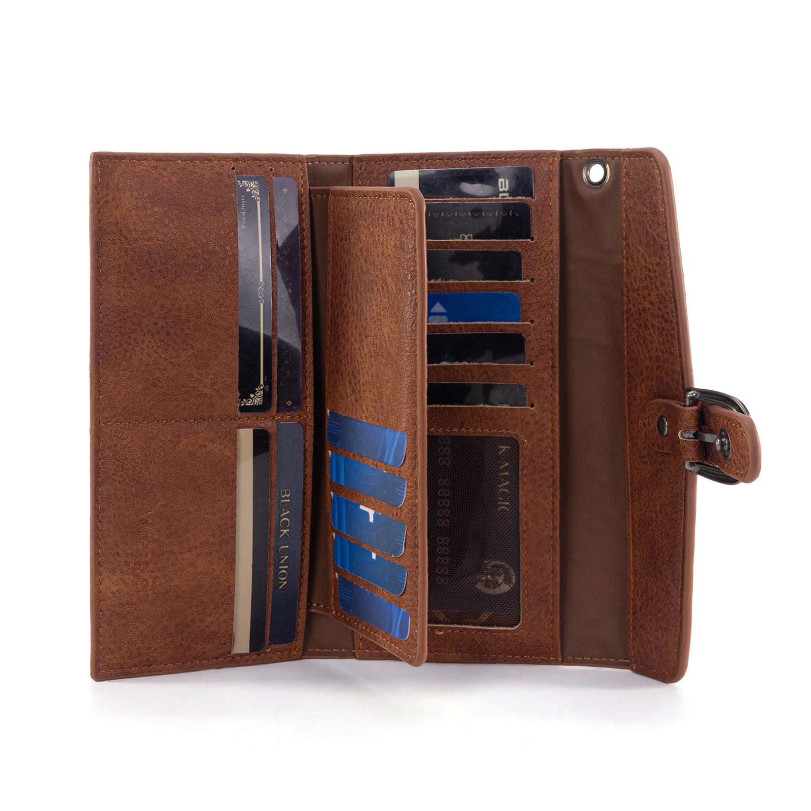 Wrangler Western Cow-Print Tri-fold RFID Wallet/Wristlet With Detachab ...